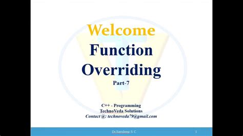 part 7 function overriding youtube