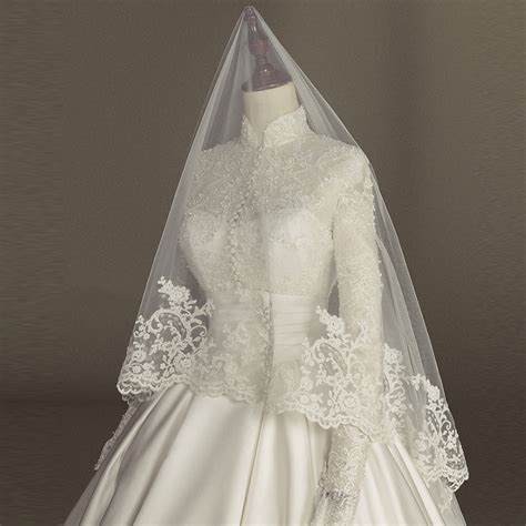 Long Sleeve Muslim Wedding Dresses With High Colar On Storenvy