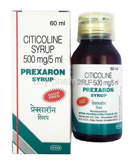 Buy Prexaron Citicoline Syrup 60ml 500mg Online