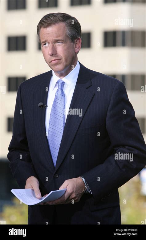 Nbc Nightly News Anchor Brian Williams Prepares For His Broadcast From