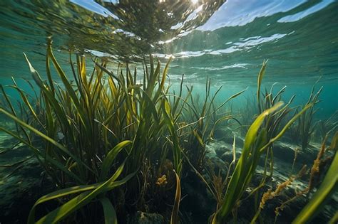 Premium Photo Coastal Underwater Seagrass Meadow