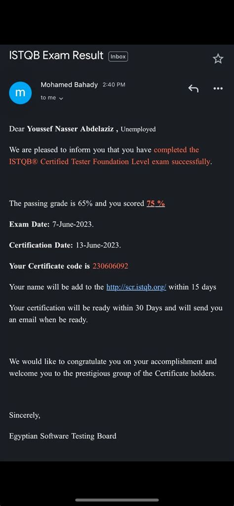 Youssef Nasser On Linkedin Istqb Istqbcertified Testing