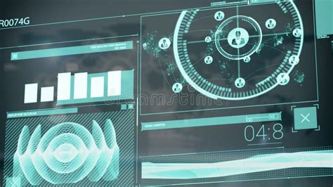 Animation Of Digital Computer Interface Screens Scanning Stock Video Video Of Digital