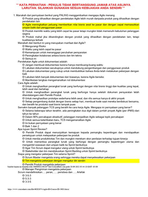 Agile E0 Course Id 56031 Pdf