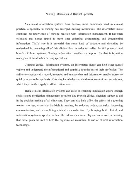 Nursing Informatics Pdf