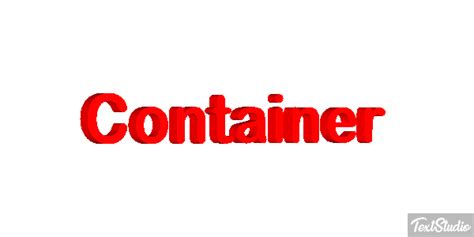 Container Word Animated  Logo Designs