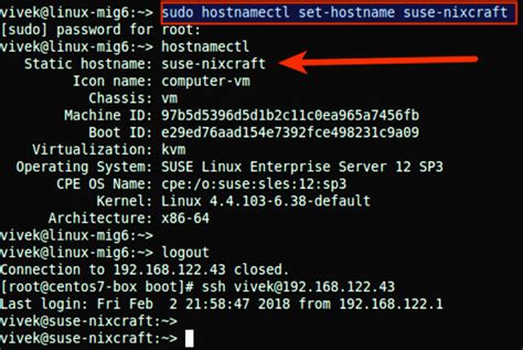 Suse Linux Change Hostname Computer Name Without Yast NixCraft