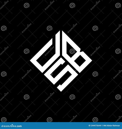 Dsb Letter Logo Design On Black Background Dsb Creative Initials