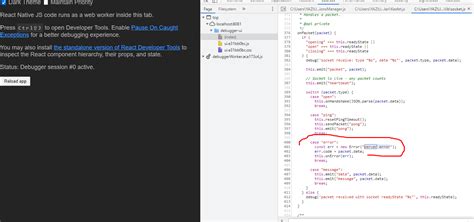 React Native Socket Io Is Server Error Stack Overflow