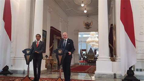 Hasil Pertemuan Infantino Dengan Presiden Jokowi Piala Dunia U 20 Di