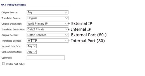 Accessing Internal Web Page Externally From Sonicwall Networking