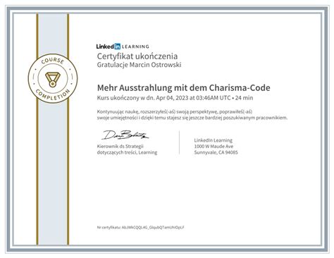 „właśnie Zakończono Mehr Ausstrahlung Mit Dem Charisma Code Marcin Ostrowski