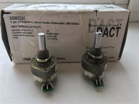 Потенциометр DACT CT2-500k-1 моно (дискретный) (2 шт.) | Hi-Fi.ru