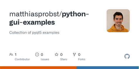 Github Matthiasprobst Python Gui Examples Collection Of Pyqt5 Examples