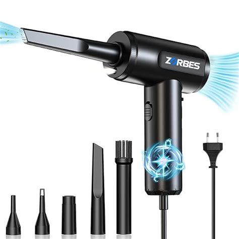ZORBES® Electric Air Duster with LED, 500W 100500RPM Air Blower, 10 ...