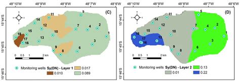 Spatial Distribution Of The Numerical Model Parameters Ksat Saturated