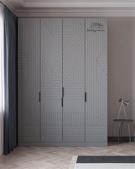 Шкаф в гостиную Дизайн шкафа Дверцы гардероба Дизайн