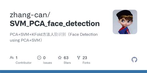github zhang can svm pca face detection pca svm kfold方法人脸识别（face