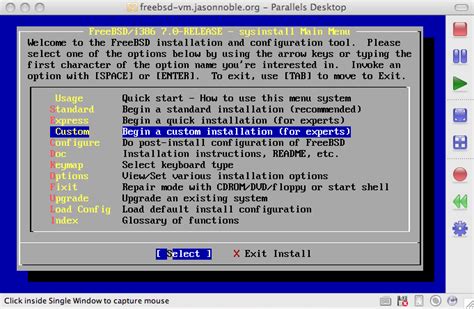 jason noble s technical adventures setting up a freebsd vm with