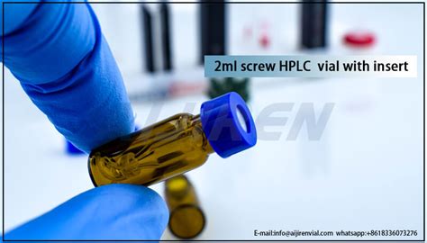 Ml Lab HPLC Vial With Screw Cap In Chromatography System