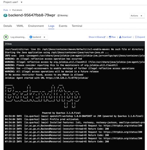 Logging · Openshift Workshop