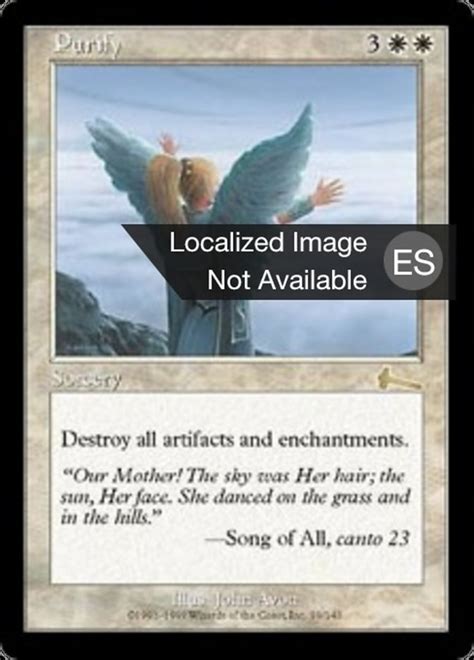 Purify · Urzas Legacy Ulg 19 · Scryfall Magic The Gathering Search