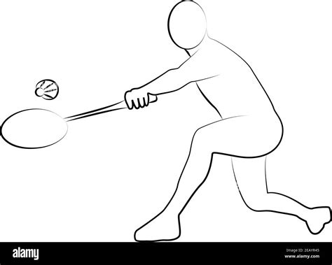Creative Silhouette Of Professional Badminton Player Doing Shot Icon