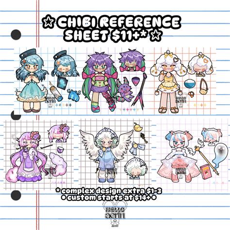 Chibi Reference Sheet 11 By Helloaerin On Deviantart