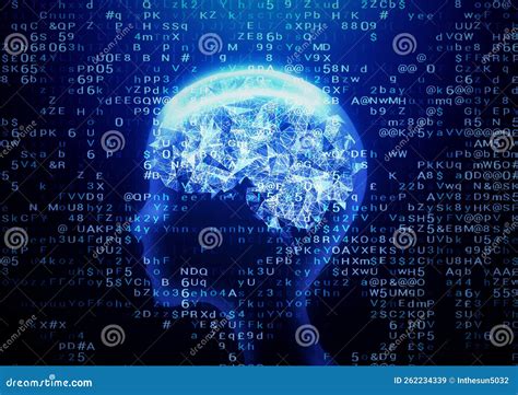 3d illustration av geometrisk artificiell intelligens syntetiserad med