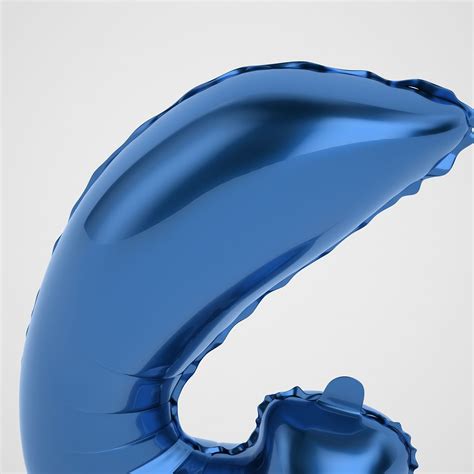 호일 풍선 자리 4 블루 3d 모델 9 Max 3ds Fbx Obj Wrl Free3d