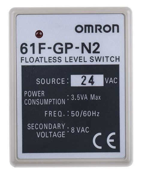 61fgpn224acce Omron Conductive Level Controller Din Rail 24 V Ac 1