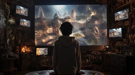 Premium AI Image Dimensional Dive Immersive Exploration Of Virtual Realities