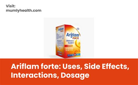 Ariflam Forte Uses Side Effects Interactions Dosage