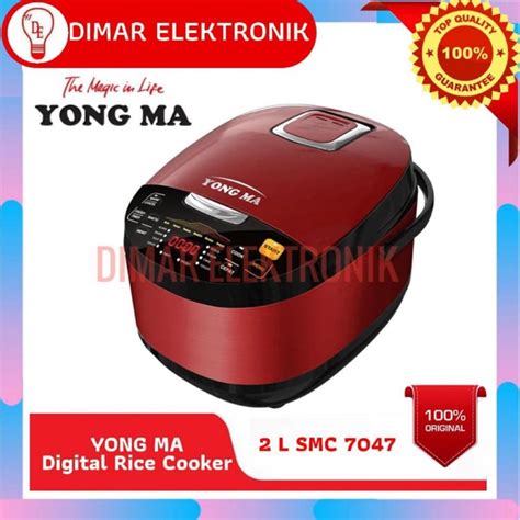 Jual Magic Com Yongma Smc 7047 Magic Com Digital Iron Wing 2 Liter Shopee Indonesia