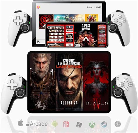 Megadream Mobile Gaming Controller For IPhone IPad Wireless Phone Remote Gamepad Bluetooth