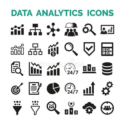 Analytics Icon On White Background Stock Illustration Illustration Of Presentation Abstract