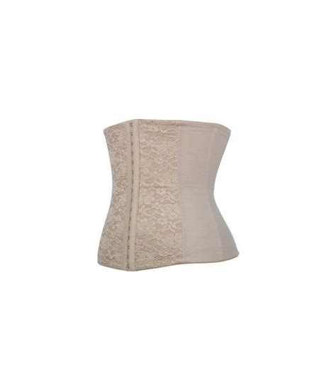 Corset Amincissant Minceur Beige Dentelle
