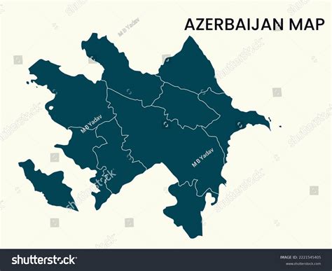 Map Azerbaijan Solid Map Azerbaijan Vector Stock Vector Royalty Free