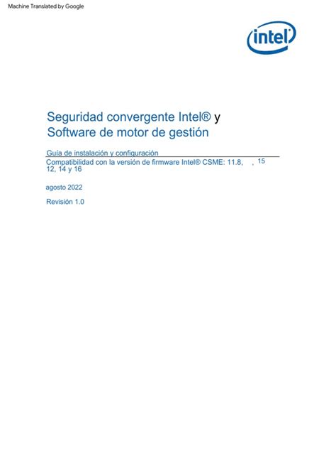 Sp Intel Csme Sw Ig Pdf Microsoft Windows Software
