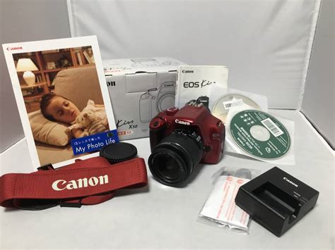 キヤノン Canon Eos Kiss X50 Ef S 18 55 Is Ii レンズキット レッド ストラップ 元箱キヤノン｜売買され