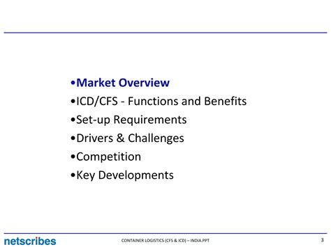 Container Logistics Cfs Icd India Sample PPT