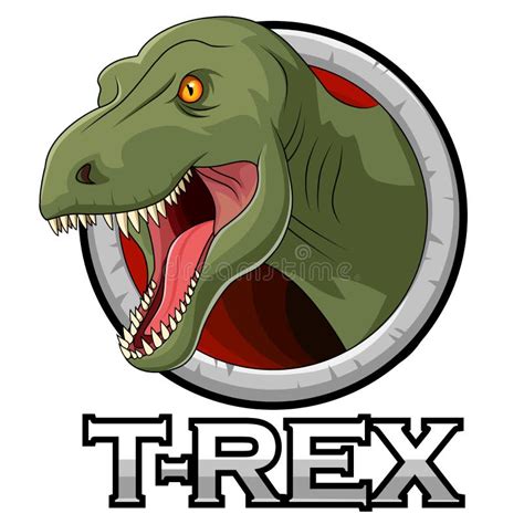 T Rex Raptor Cartoon Mascot Stock Illustrations 297 T Rex Raptor