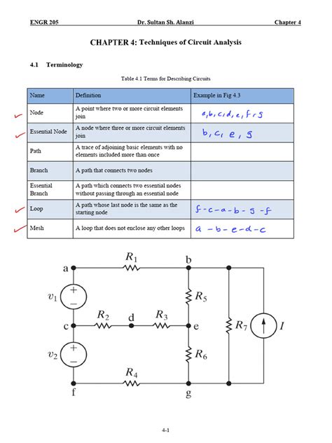 Circuit Analysis Techniques Overview Pdf Electrical Circuits