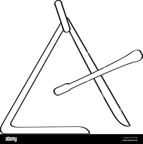 Isolated Triangle Icon Musical Instrument Stock Vector Image And Art Alamy