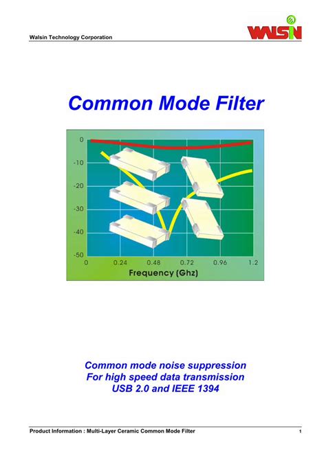 PDF Common Mode Filter Passive Component Common Mode Filter Device In Principle The