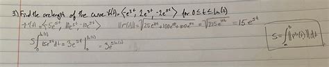 looking fir help on this curve arclength problem r calculus