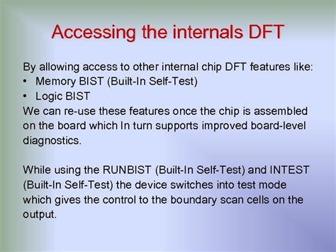 Guidelines For Chip Dft Based On Boundary Scan