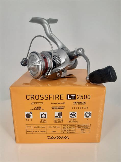 Катушка Daiwa 20 Crossfire LT, Безынерционная, 2500, Передний фрикцион ...