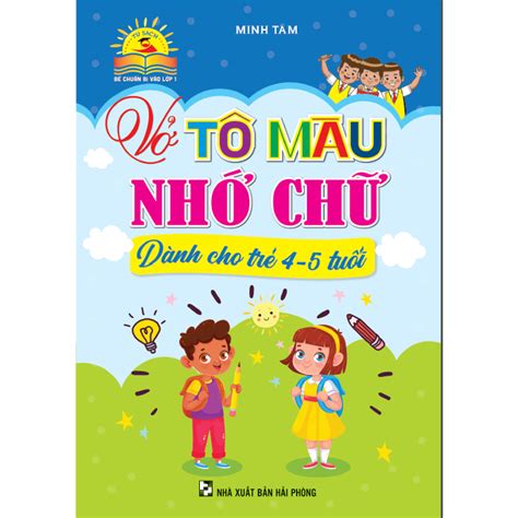 Sách vở tô màu nhớ chữ dành cho trẻ 4 5 tuổi HAB Shopee Việt Nam