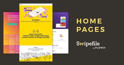 Home Pages Collection Swipefile By Flowji